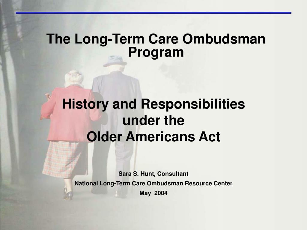 PPT - The Long-Term Care Ombudsman Program PowerPoint Presentation ...