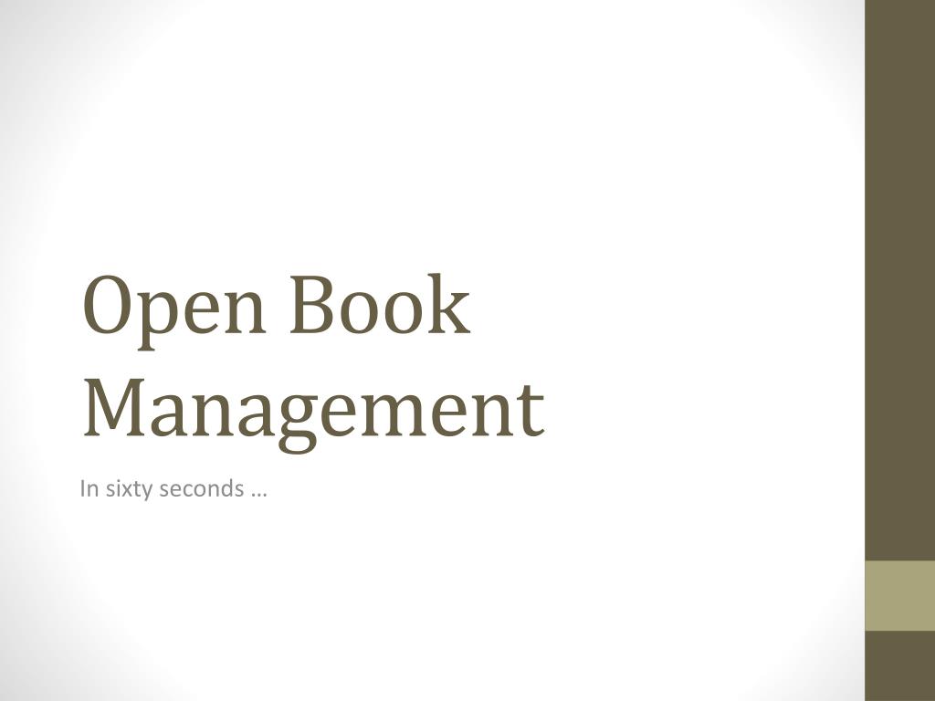 PPT - Open Book Management PowerPoint Presentation, free download - ID ...