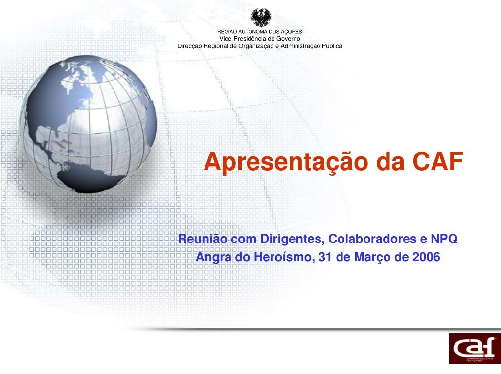 PPT - Apresentação da CAF PowerPoint Presentation, free download - ID ...