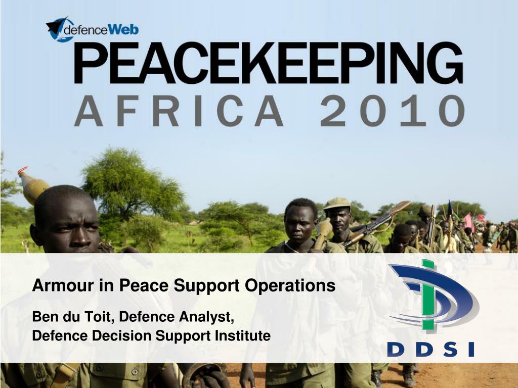 PPT - Armour in Peace Support Operations PowerPoint Presentation, free ...