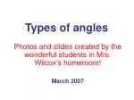 PPT - Types of Angles PowerPoint Presentation, free download - ID:2243536