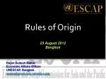 PPT - Overview Rules of Origin (ROO) PowerPoint Presentation, free ...