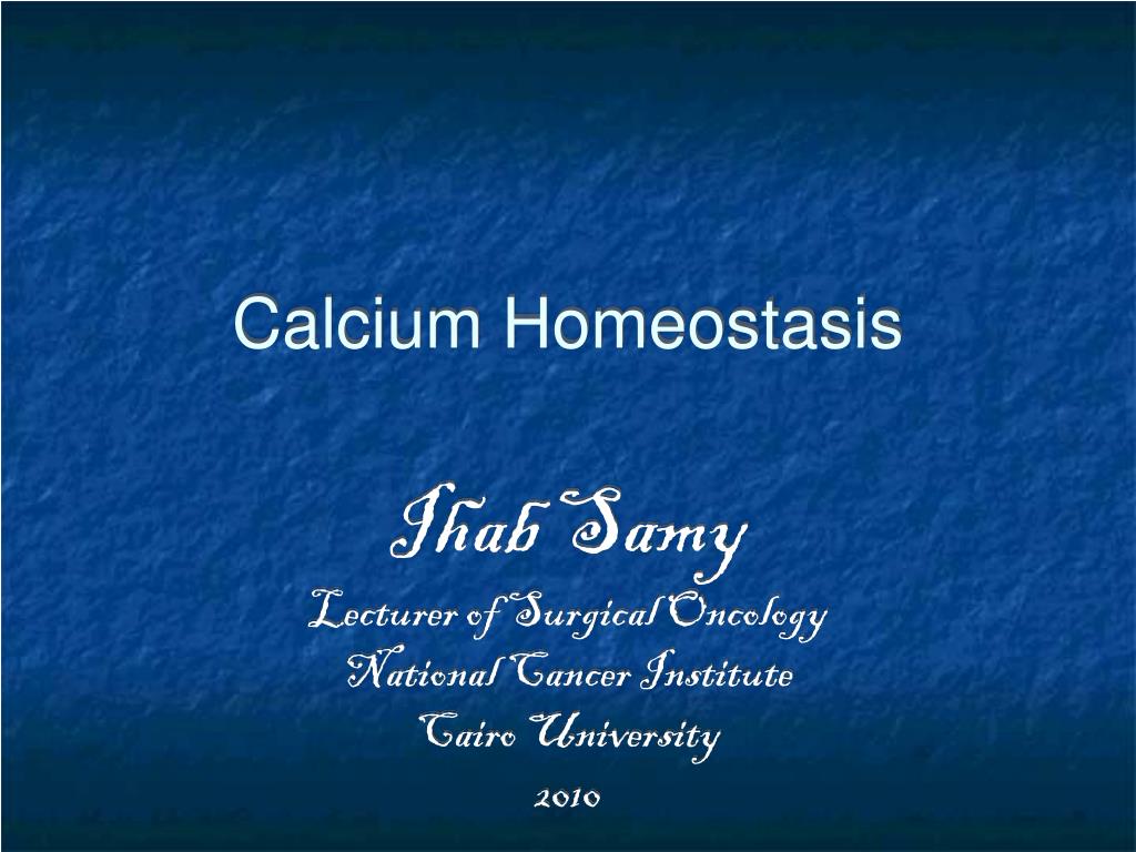 PPT - Calcium Homeostasis PowerPoint Presentation, free download - ID ...
