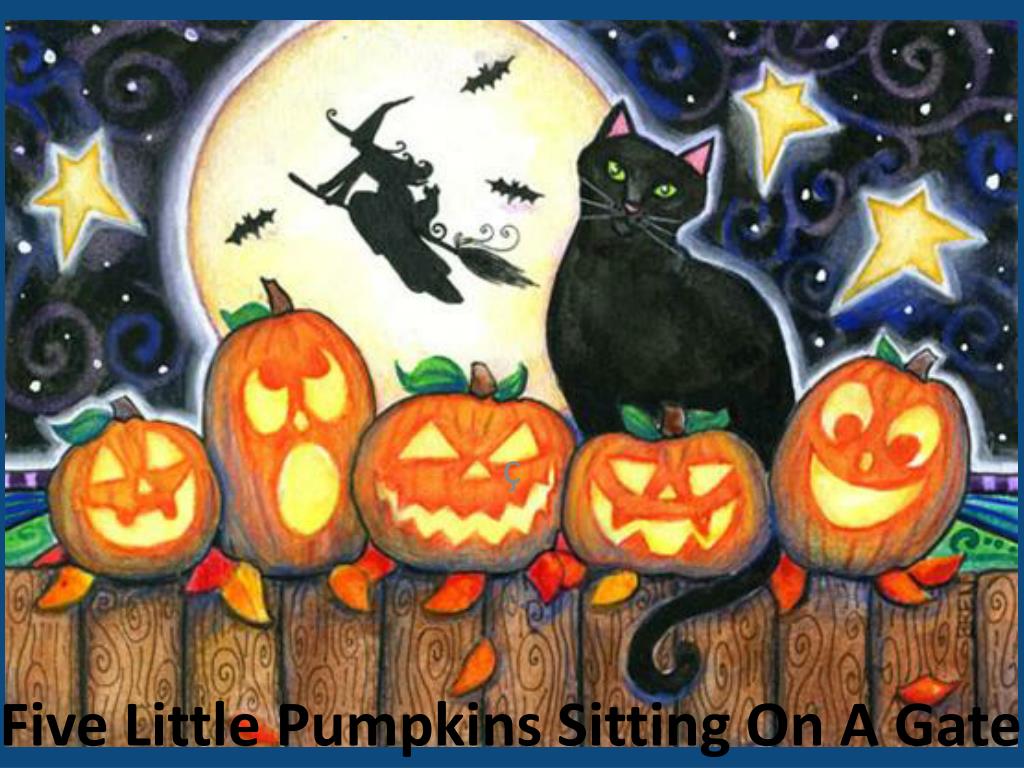 PPT - Five Little Pumpkins Sitting On A Gate PowerPoint Presentation ...