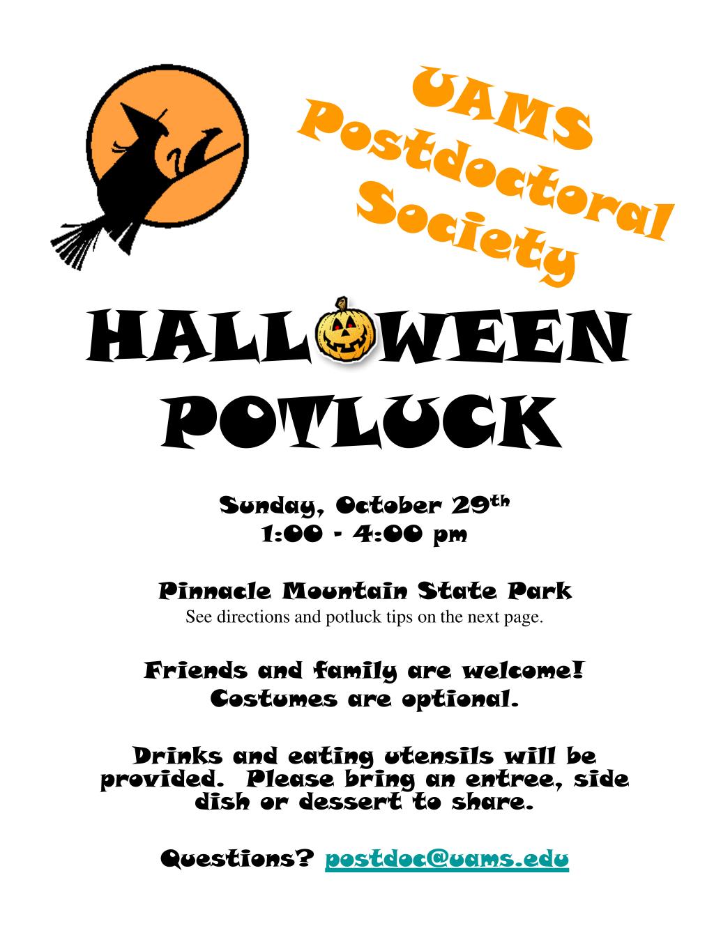PPT - HALL WEEN POTLUCK PowerPoint Presentation, free download - ID:5038718
