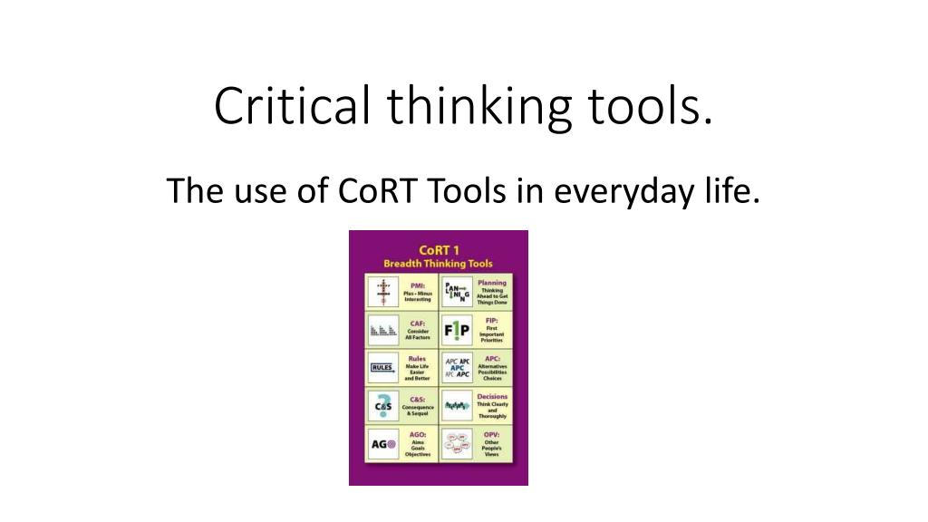 PPT - Critical thinking tools. PowerPoint Presentation, free download ...