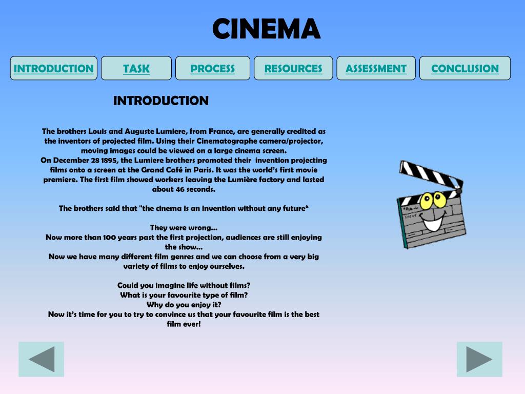 PPT - CINEMA PowerPoint Presentation, free download - ID:5046268