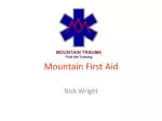 PPT - Mountain First Aid PowerPoint Presentation, free download - ID:497815