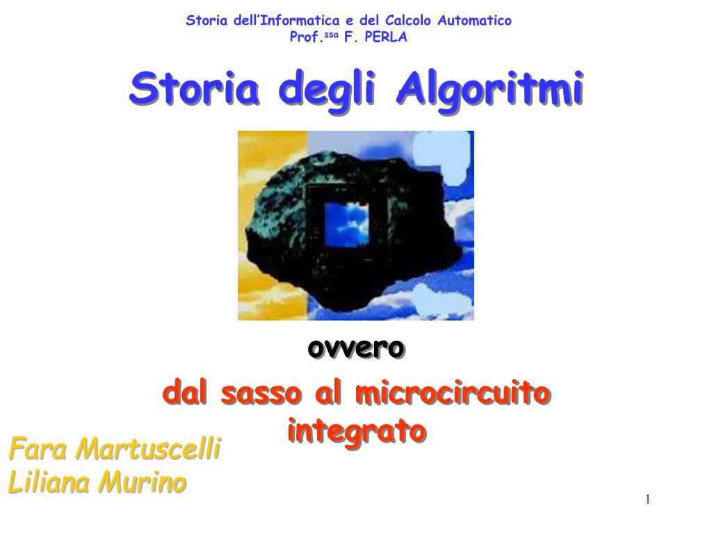 PPT - Storia degli Algoritmi PowerPoint Presentation, free download ...