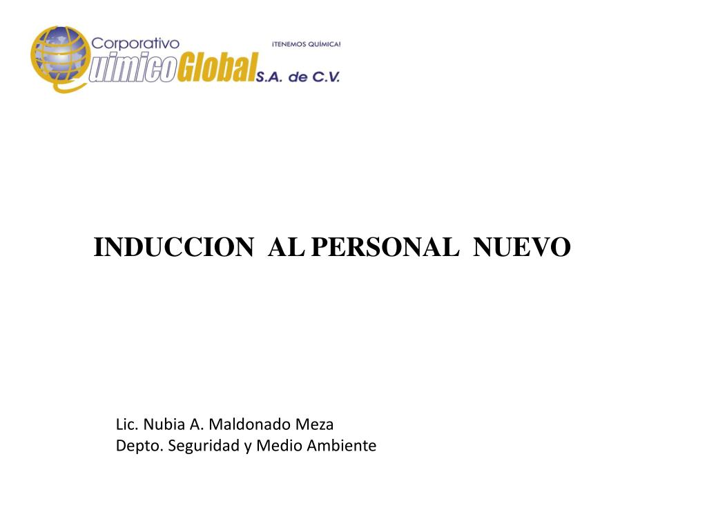 PPT - INDUCCION AL PERSONAL NUEVO PowerPoint Presentation, free ...