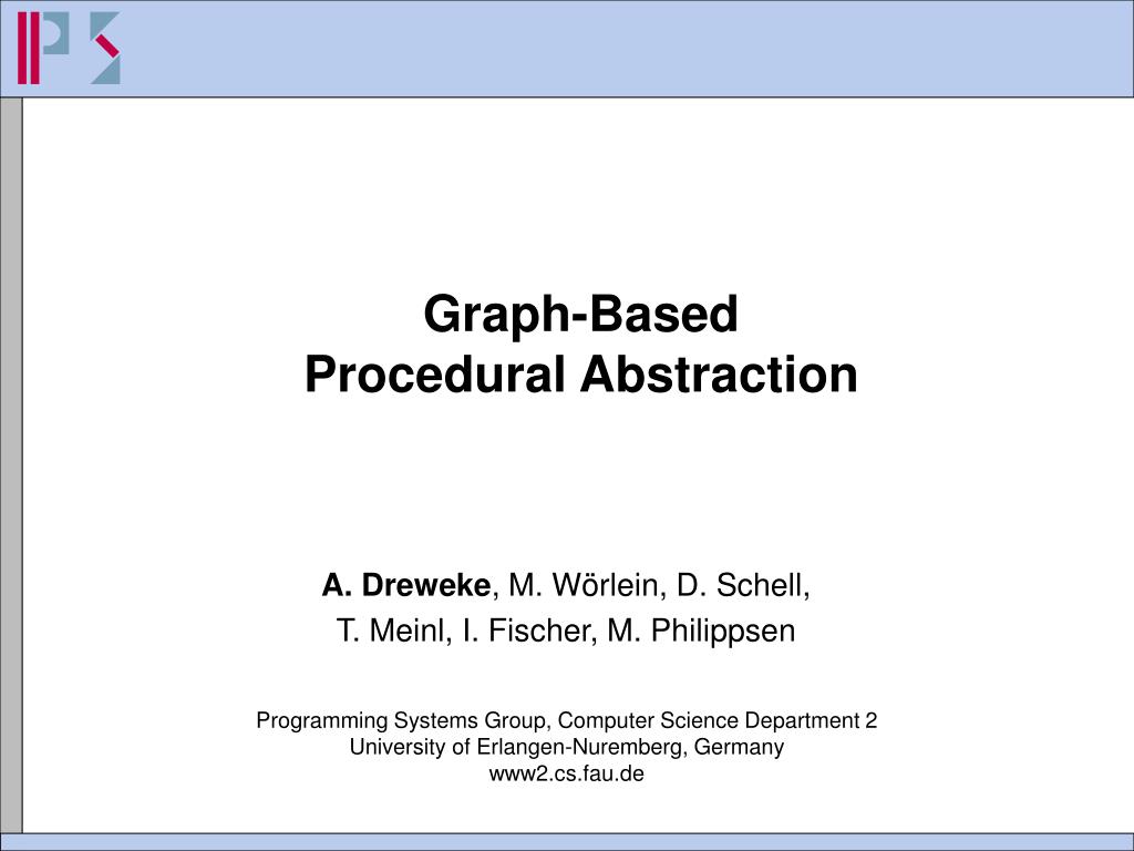 PPT - Graph-Based Procedural Abstraction PowerPoint Presentation, free ...