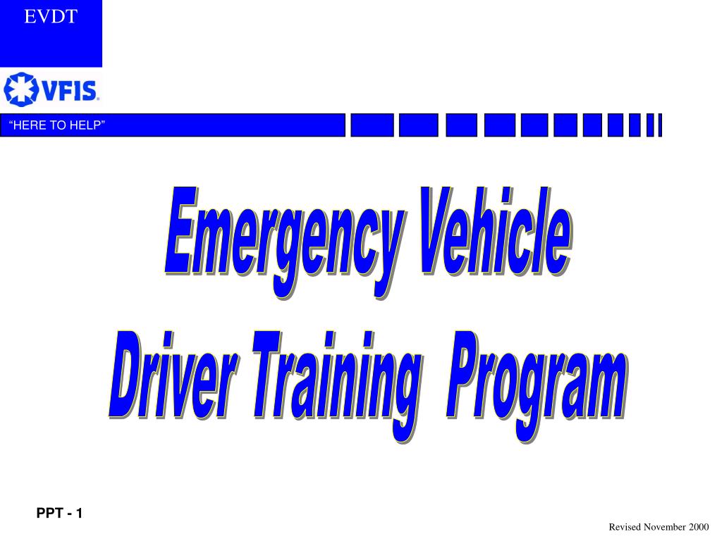 PPT - Emergency Vehicle Driver Training Program PowerPoint Presentation ...