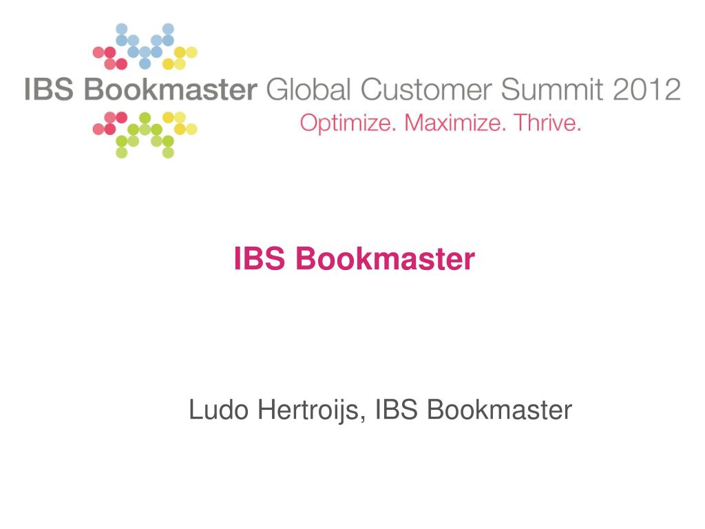PPT - IBS Bookmaster PowerPoint Presentation, free download - ID:5050847