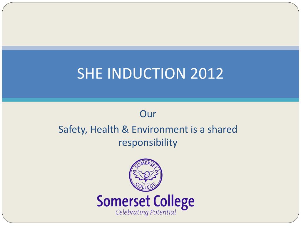 PPT - SHE INDUCTION 2012 PowerPoint Presentation, free download - ID ...