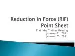 PPT - REDUCTION IN FORCE PowerPoint Presentation, free download - ID:469743