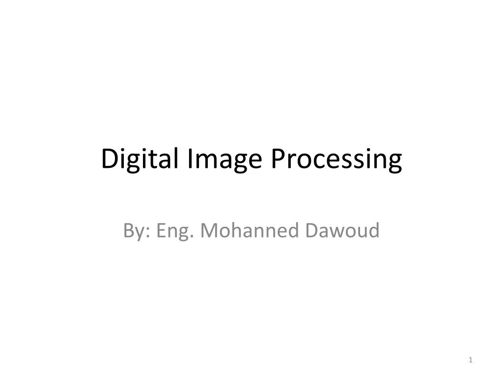 PPT - Digital Image Processing PowerPoint Presentation, free download ...