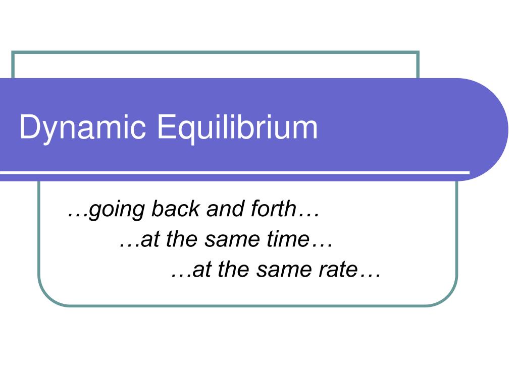PPT - Dynamic Equilibrium PowerPoint Presentation, free download - ID ...