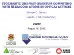 PPT - Experimental one-way quantum computing PowerPoint Presentation ...