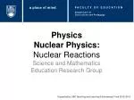 PPT - Introduction to Nuclear Physics PowerPoint Presentation, free ...
