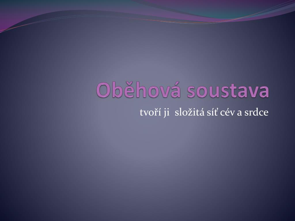 PPT - Oběhová soustava PowerPoint Presentation, free download - ID:5061176