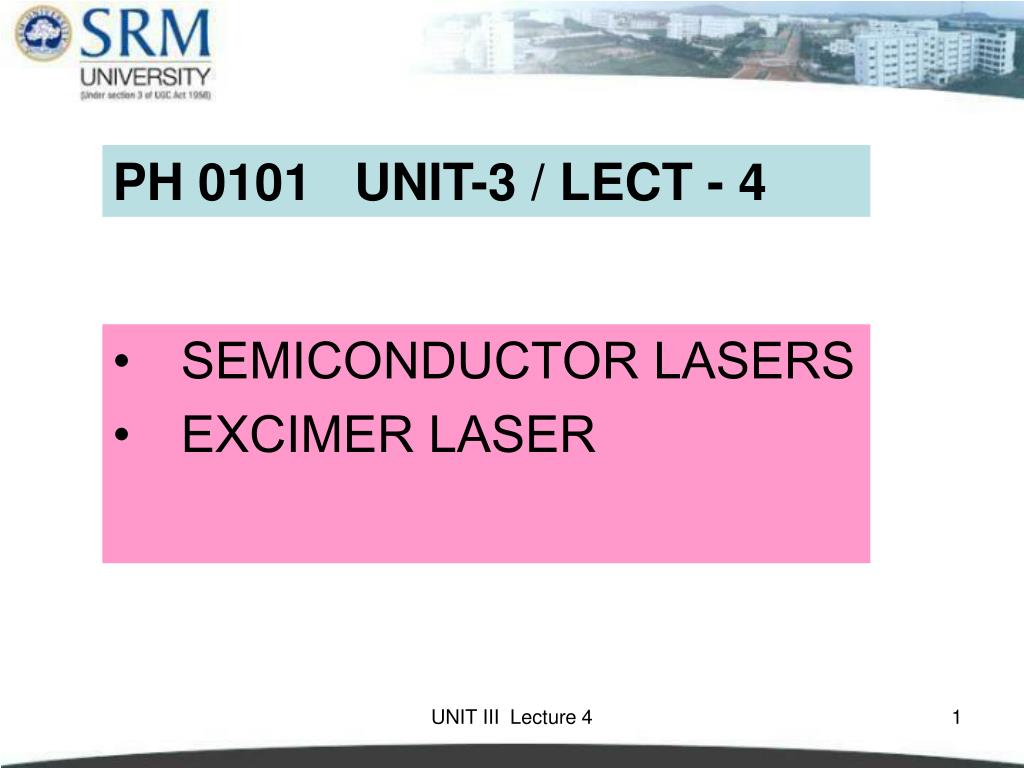PPT - SEMICONDUCTOR LASERS EXCIMER LASER PowerPoint Presentation, free download - ID:5062371