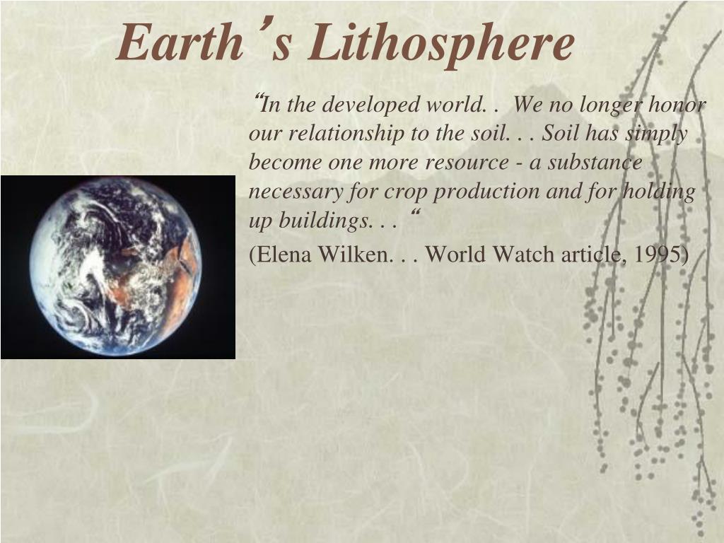 PPT - Earth ’ s Lithosphere PowerPoint Presentation, free download - ID ...