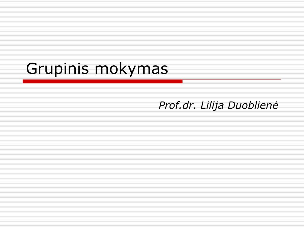 PPT - Grupinis mokymas PowerPoint Presentation, free download - ID:5067357