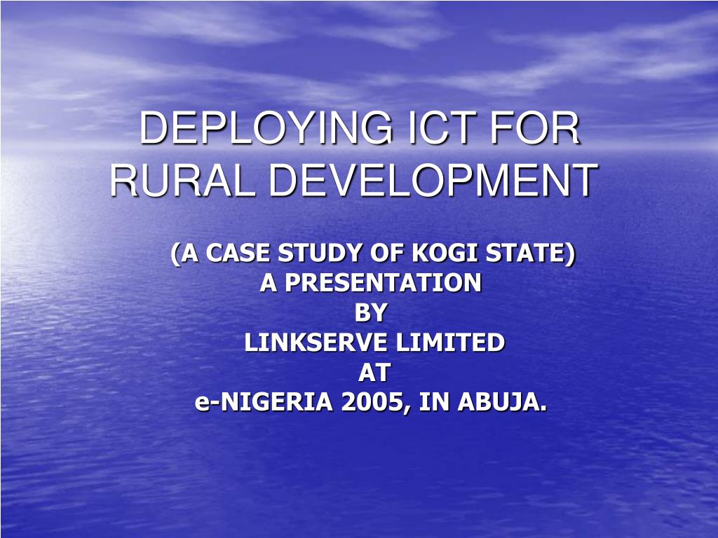 PPT - DEPLOYING ICT FOR RURAL DEVELOPMENT PowerPoint Presentation, free ...