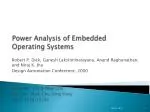 PPT - Embedded Operating Systems PowerPoint Presentation, free download ...