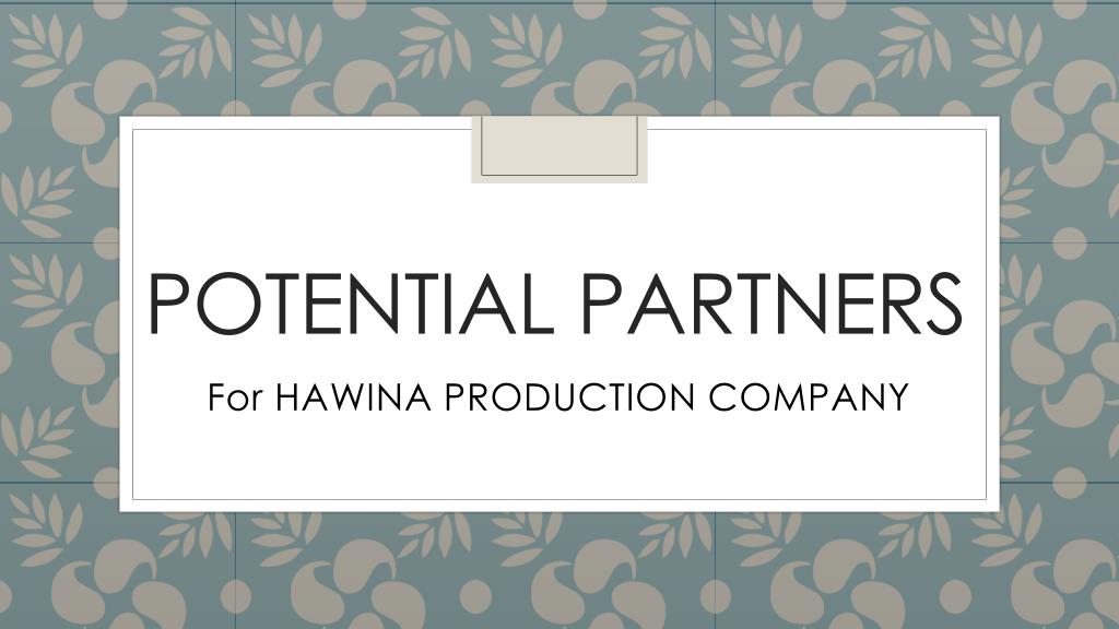 PPT - Potential partners PowerPoint Presentation, free download - ID ...