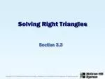 PPT - 1.5 Solving Right Triangles PowerPoint Presentation, free ...