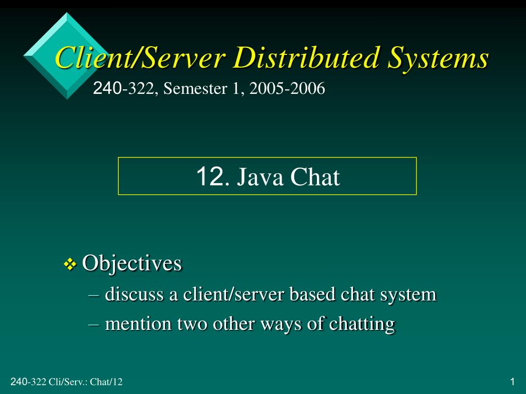 PPT - Client/Server Distributed Systems PowerPoint Presentation, free ...