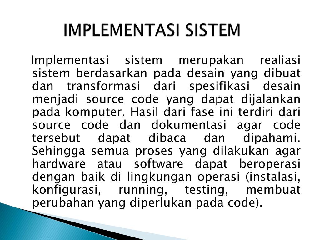 PPT - IMPLEMENTASI SISTEM PowerPoint Presentation, free download - ID ...