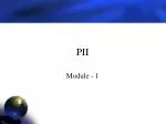 PPT - PII PowerPoint Presentation, free download - ID:4593652