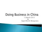 PPT - Tips for doing business in China PowerPoint Presentation, free ...
