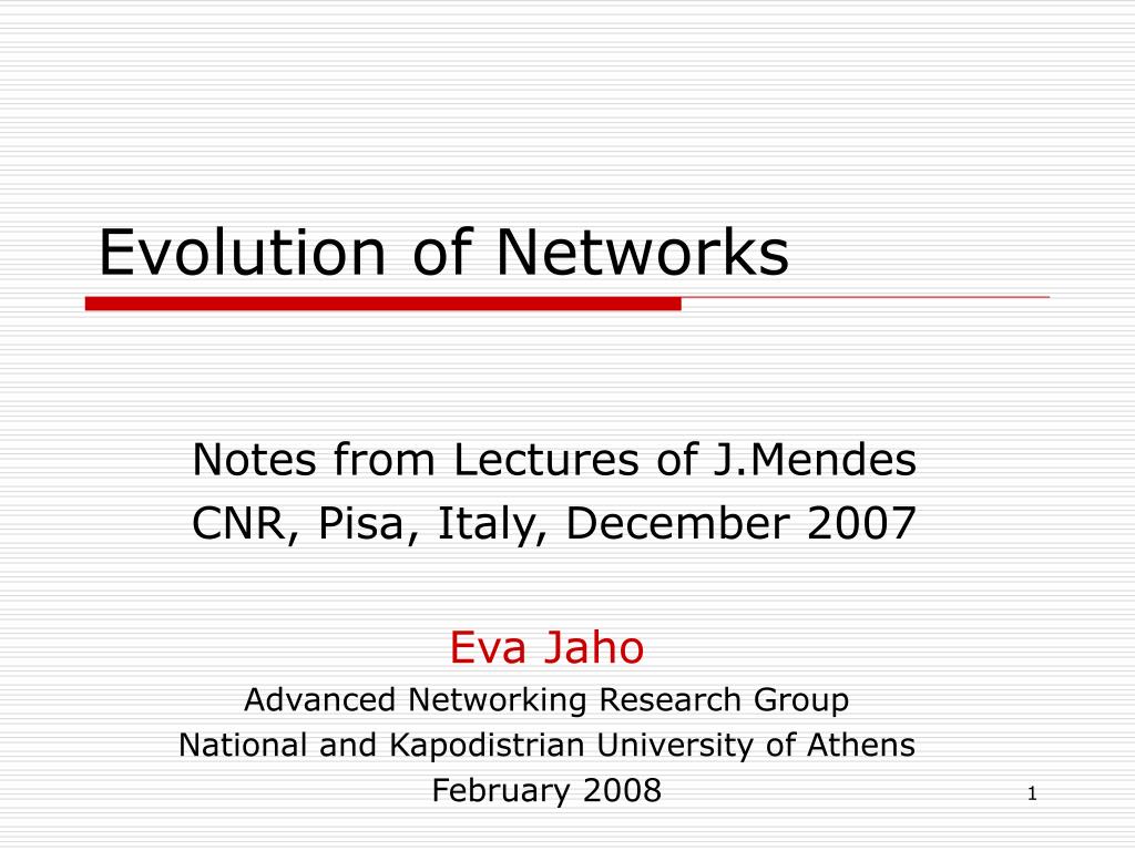 PPT - Evolution of Networks PowerPoint Presentation, free download - ID ...