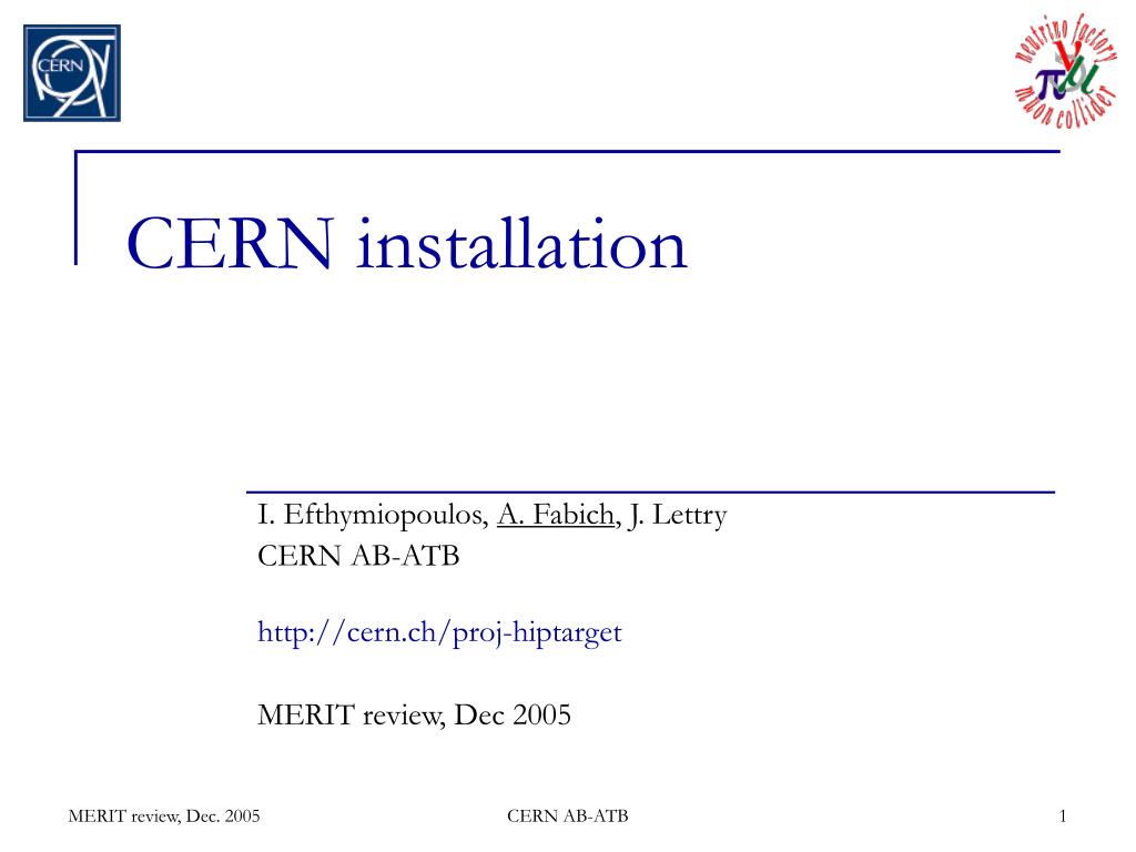PPT - CERN installation PowerPoint Presentation, free download - ID:5085485