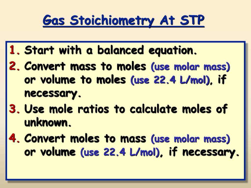 PPT - Gas Stoichiometry At STP PowerPoint Presentation, free download ...