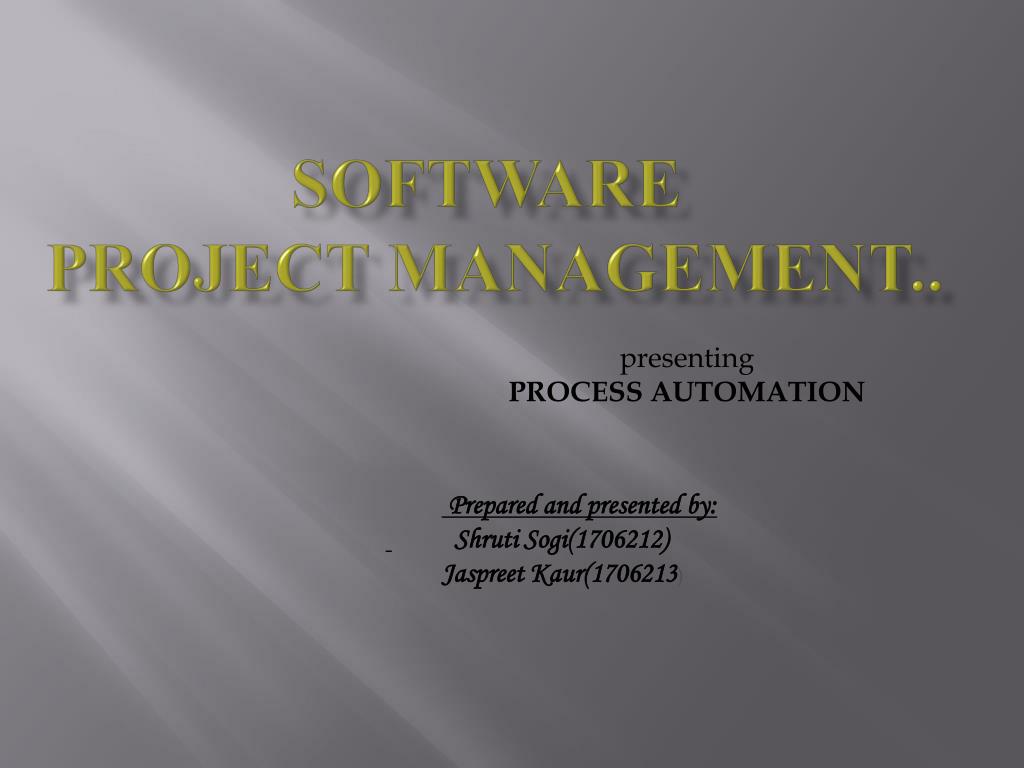 PPT - Software Project Management.. PowerPoint Presentation, free ...