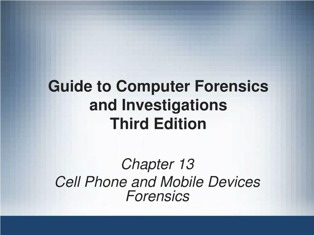 PPT - Guide to Computer Forensics and Investigations Third Edition ...