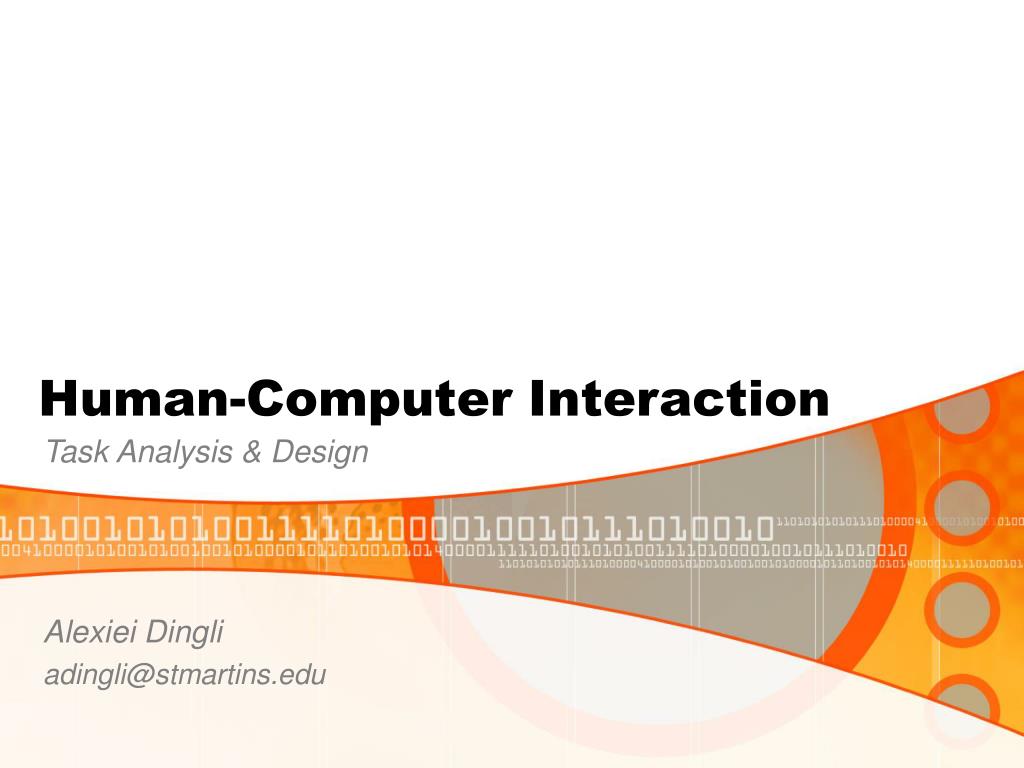 PPT - Human-Computer Interaction PowerPoint Presentation, free download ...