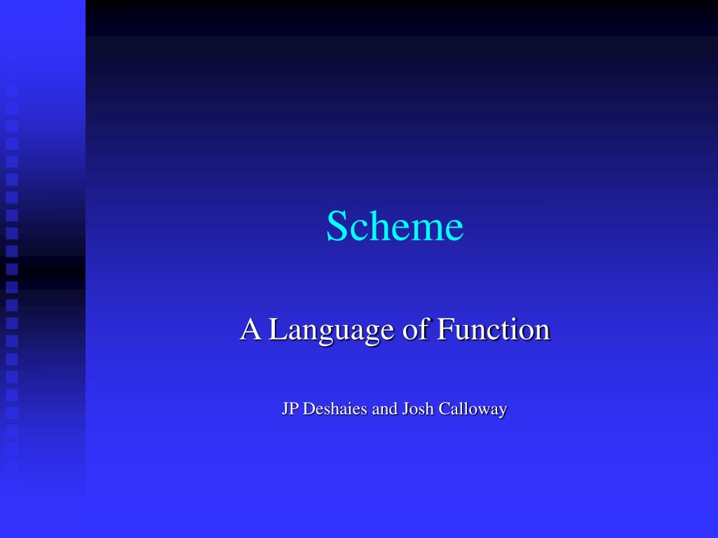 PPT - Scheme PowerPoint Presentation, free download - ID:5087323