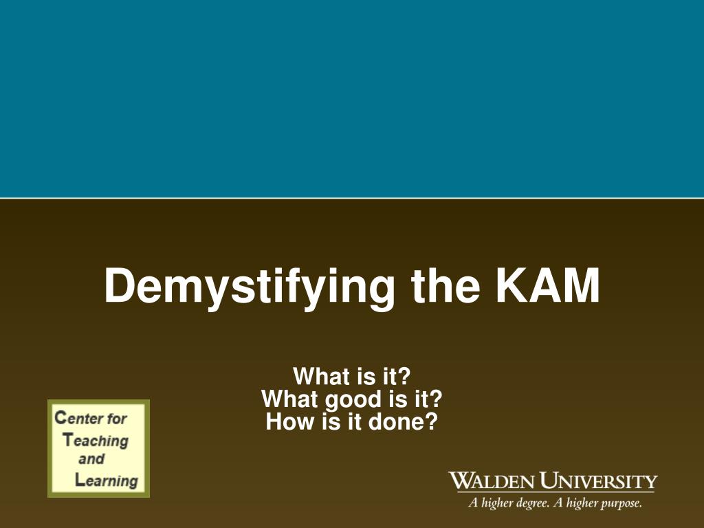 PPT - Demystifying the KAM PowerPoint Presentation, free download - ID ...