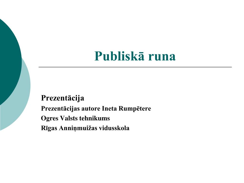 PPT - Publiskā runa PowerPoint Presentation, free download - ID:5088925