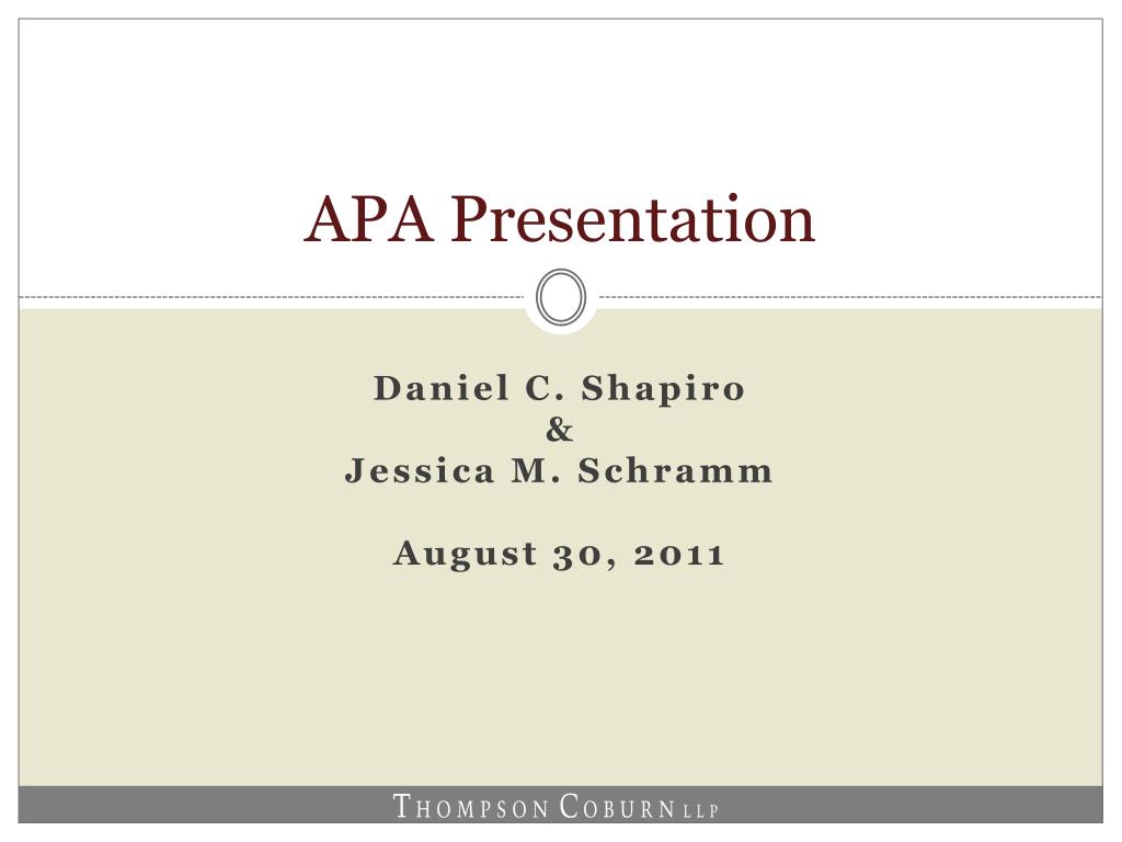 PPT - APA Presentation PowerPoint Presentation, free download - ID:5090011