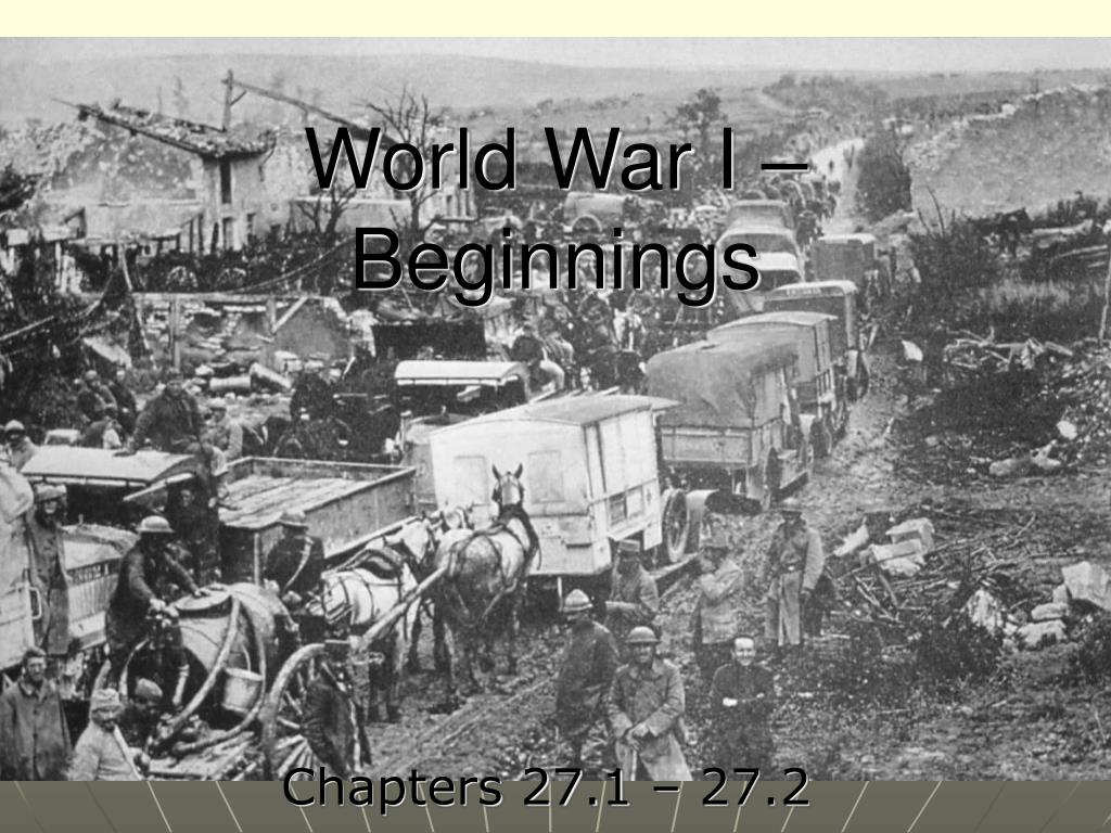 PPT - World War I – Beginnings PowerPoint Presentation, free download ...