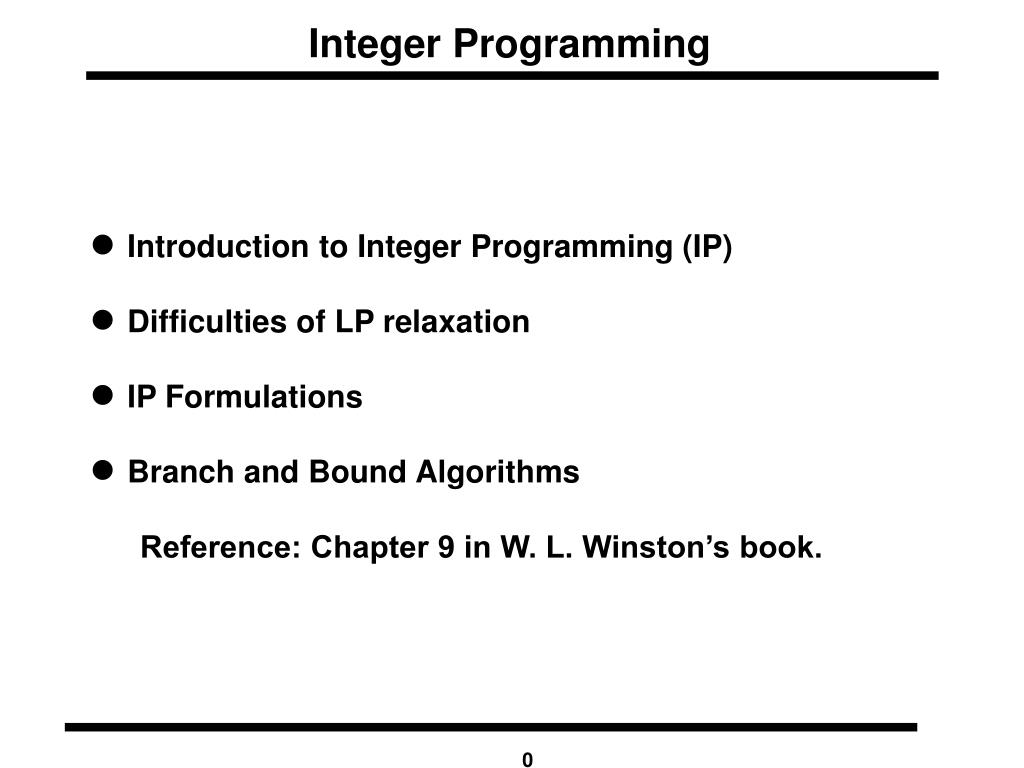 PPT - Integer Programming PowerPoint Presentation, free download - ID:5091778