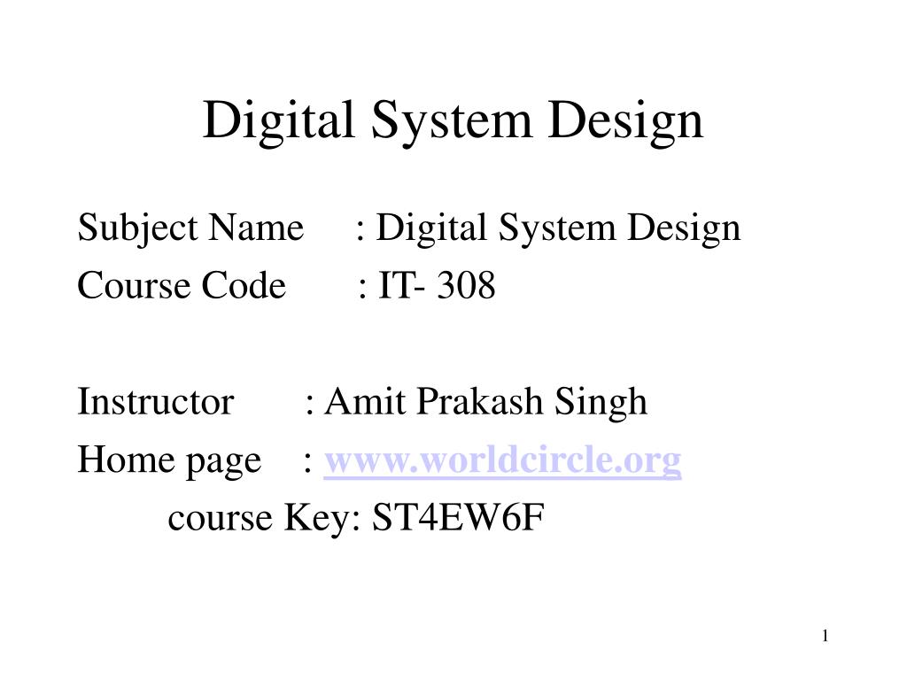 PPT - Digital System Design PowerPoint Presentation, free download - ID ...