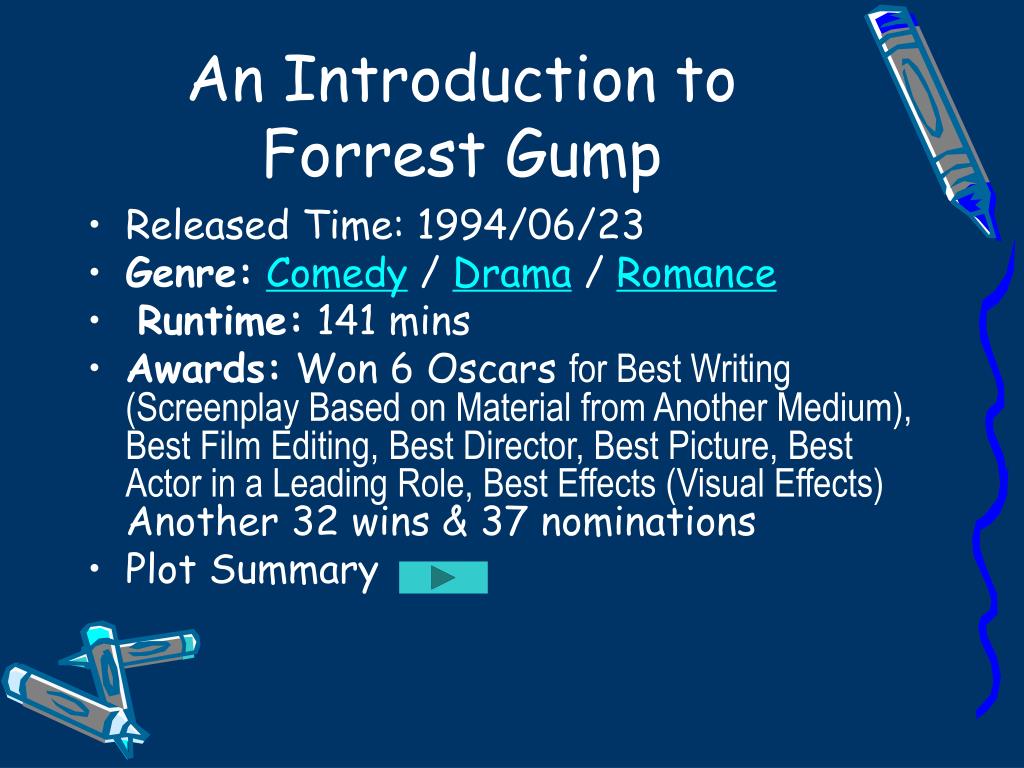 PPT - An Introduction to Forrest Gump PowerPoint Presentation, free ...