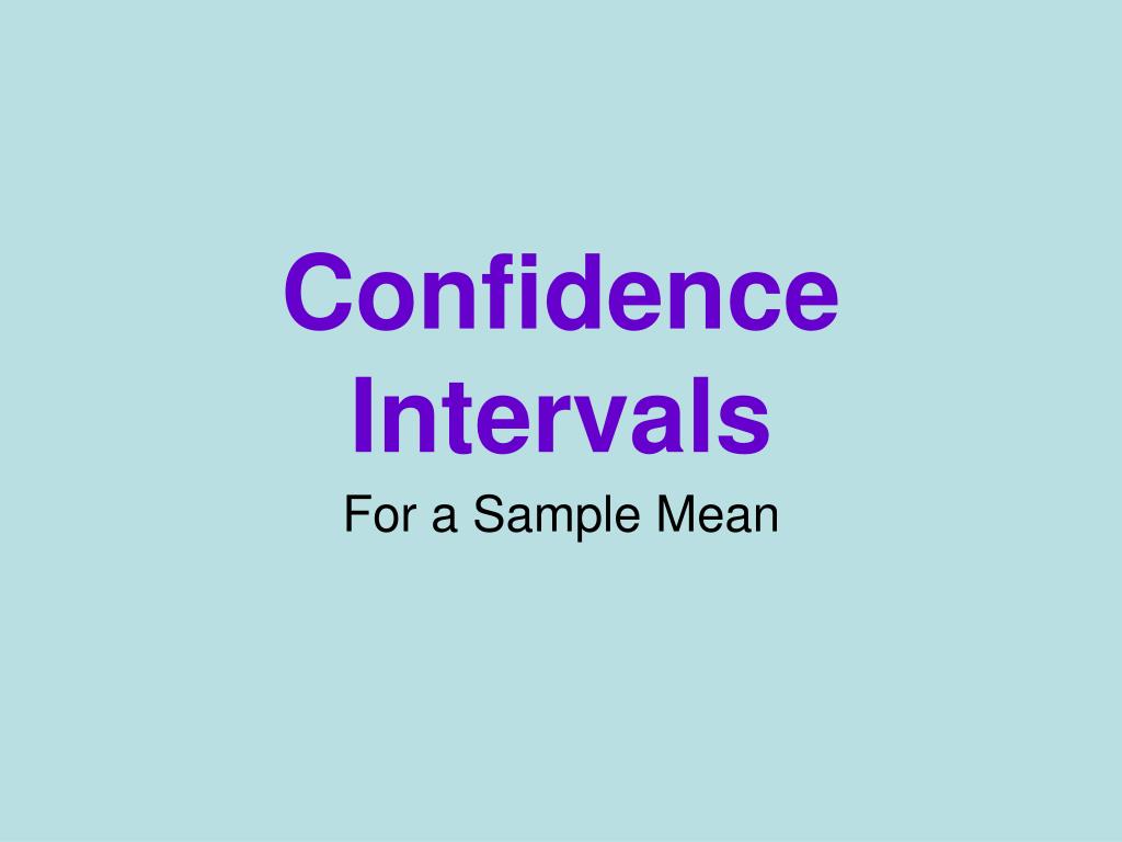 PPT - Confidence Intervals PowerPoint Presentation, free download - ID ...